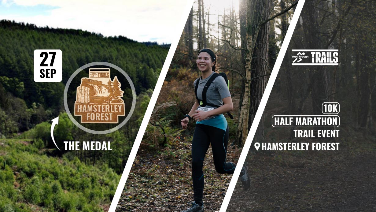 RunThrough UK TRAILS HAMSTERLEY FOREST 10K & HALF MARATHON SEPTEMBER 2025